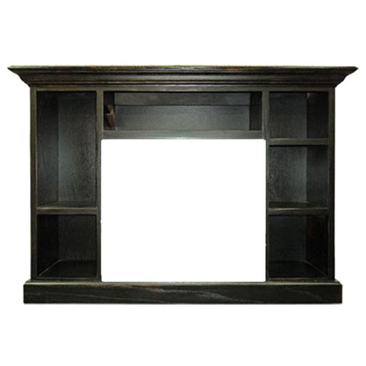 Buck Stove - Model 1127 Prestige Bookcase Mantel - Black — Klondike AC