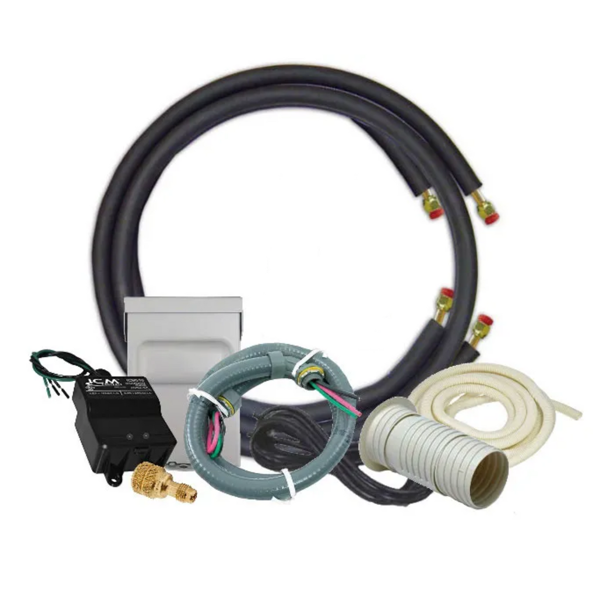 Single Zone Ductless Mini Split Installation Kit - 1/4" x 1/2" Line Se — Klondike AC