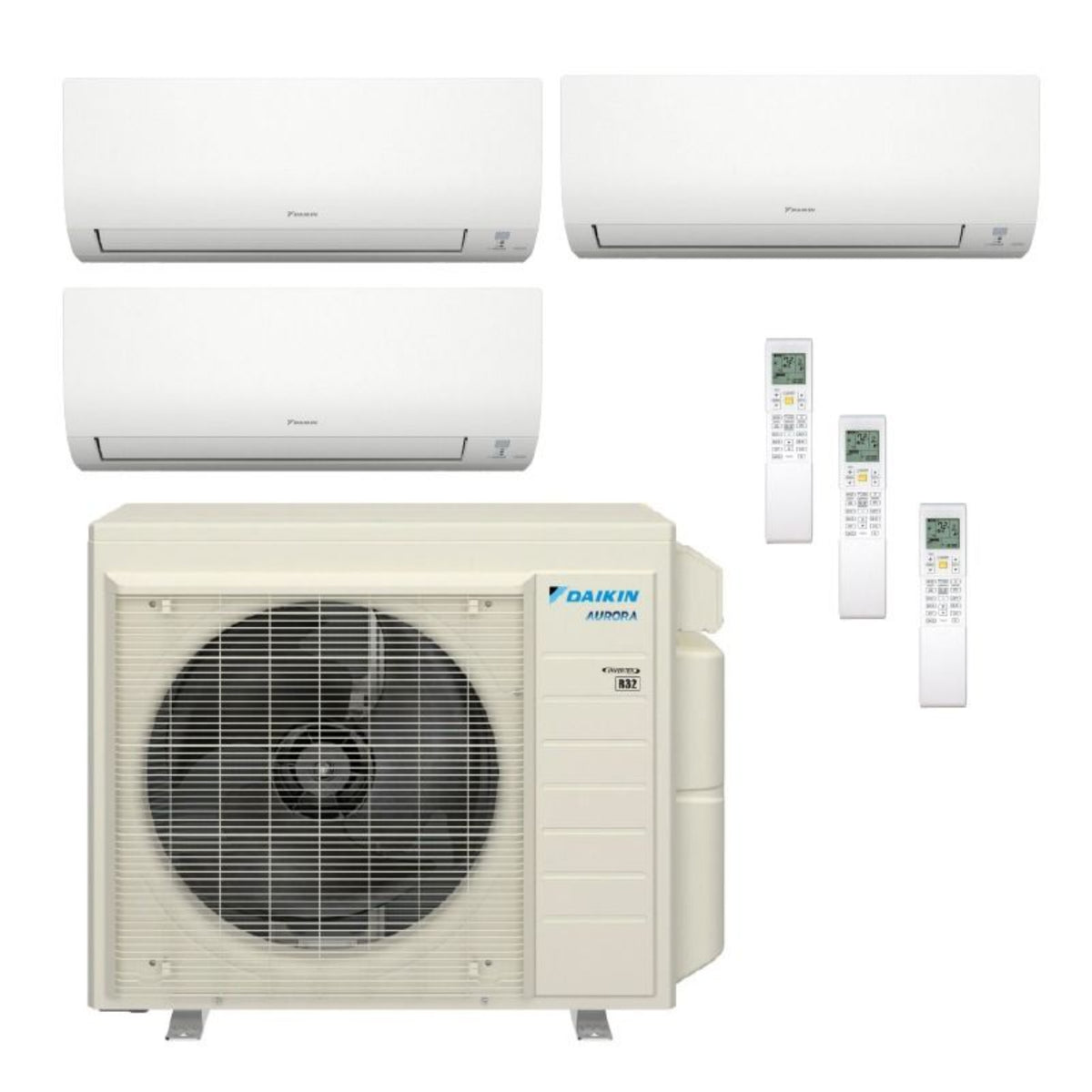 Daikin 24,000 BTU 3 Zone Mini Split (7+7+15) | 21 SEER2 | 230V | R 32 ...