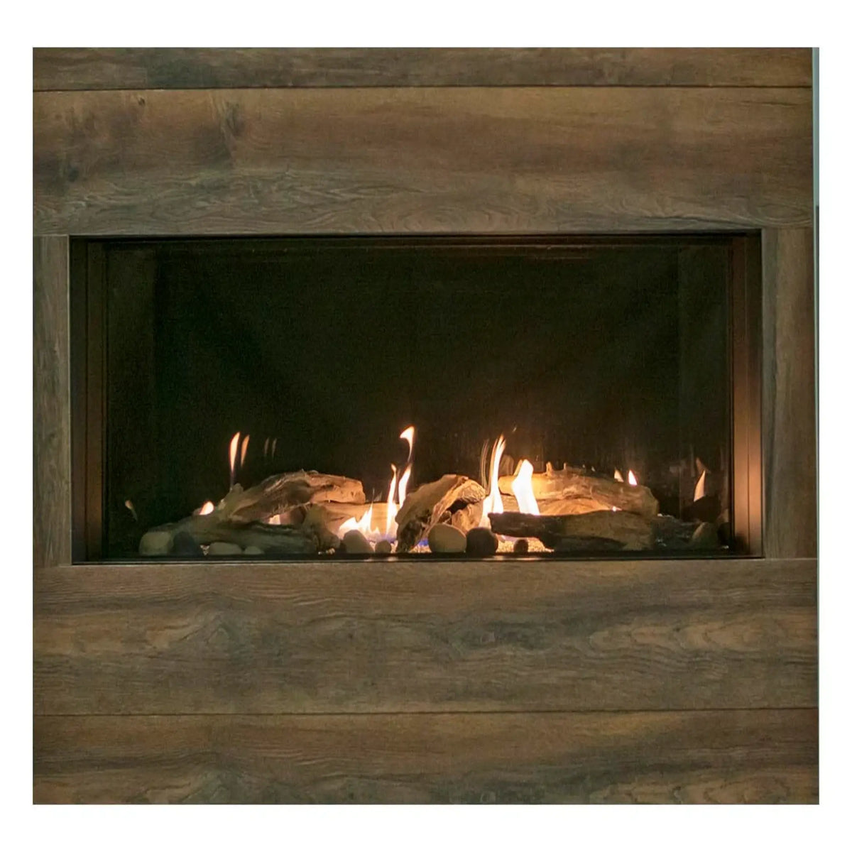 Sierra Flame - Stanford- 60" Direct Vent Linear Gas Fireplace - LP 27, — Klondike AC